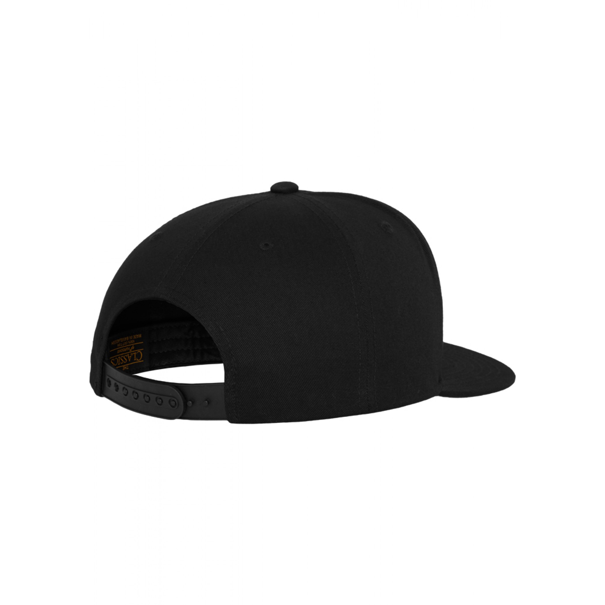 Classic 5 Panel Snapback Cap Black (15.32€) Flexfit Blank Hats by www ...